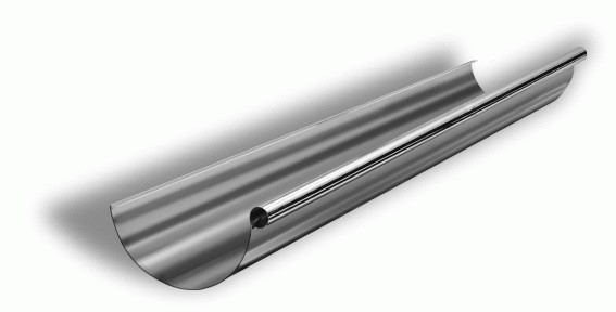 TITANZINK Rinnen 33/0,7 mm halbrund Länge: 6 m - Nerlich & Lesser NL24 ...